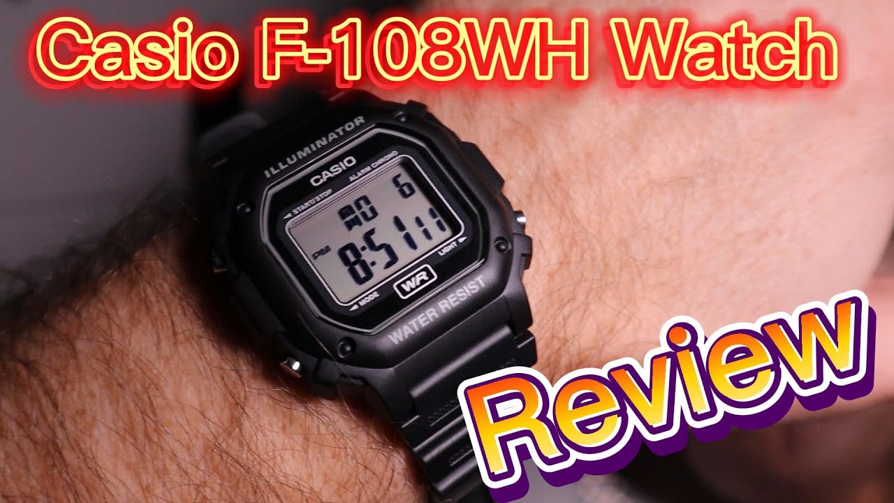Casio F 108WH Watch Review - YouTube