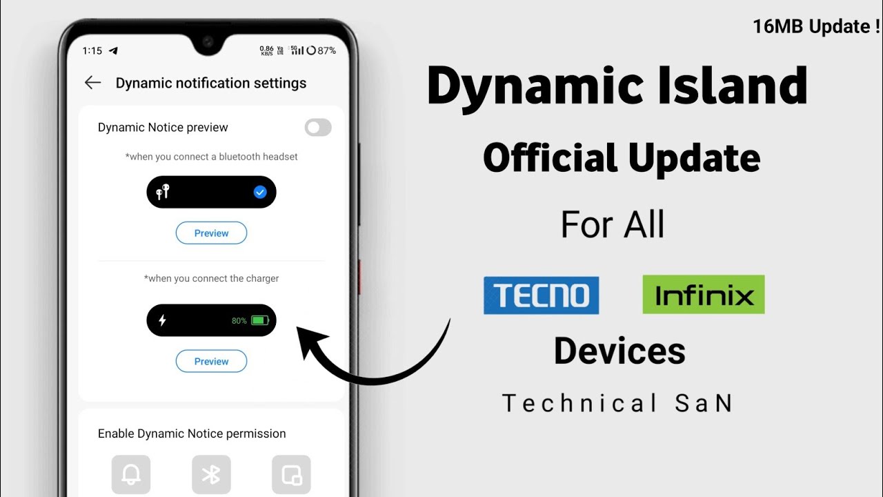Dynamic Island Official Update For All Tecno and Infinix Devices 🔥 ...