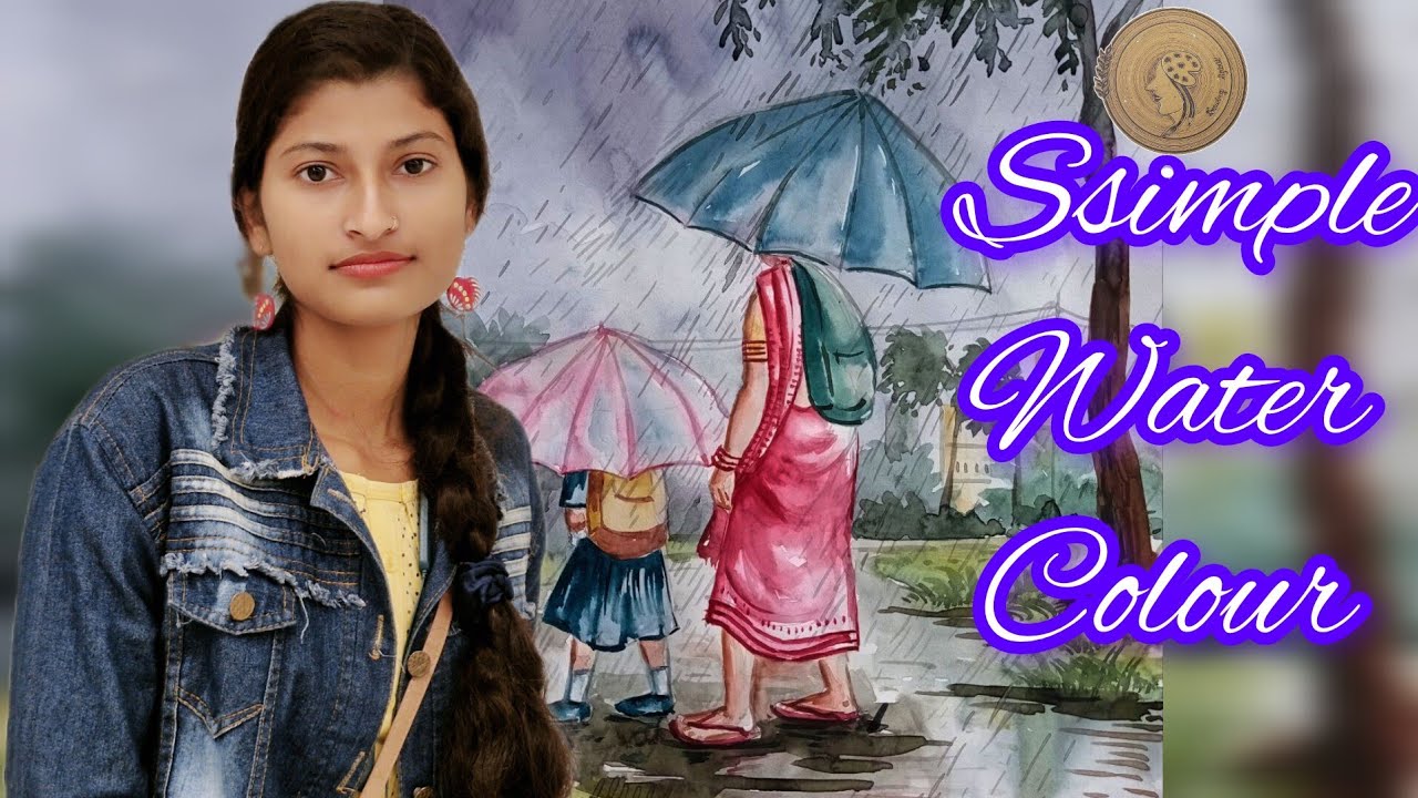 Simple water colour Drawing ️ by DRAWING SPIRIT ️ Aparna Halder #art # ...