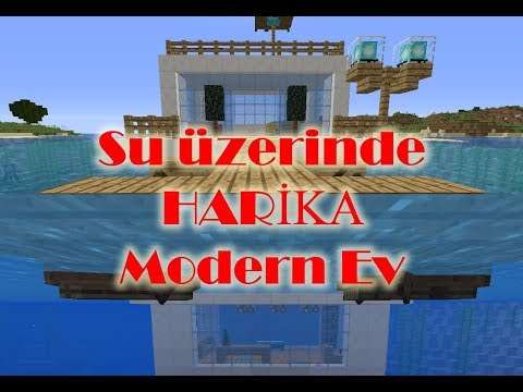 Minecraft : Su Üzerine Modern Ev Yapımı