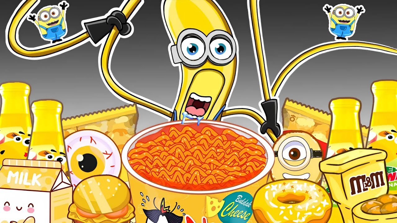 Convenience Store Yellow Food Mega Minions | DESPICABLE ME 4 | ASMR ...