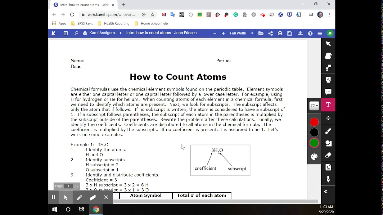 How to count atoms - YouTube