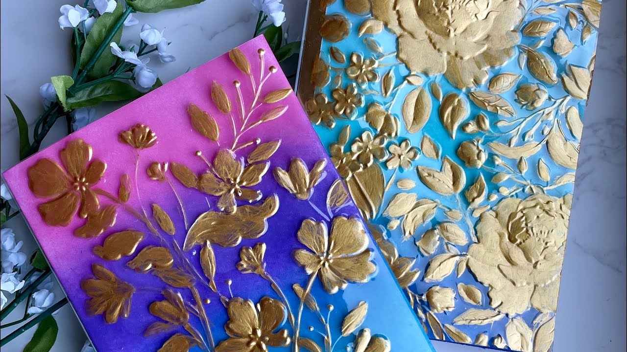 Use an Embossing Folder on an Acetate Card - YouTube
