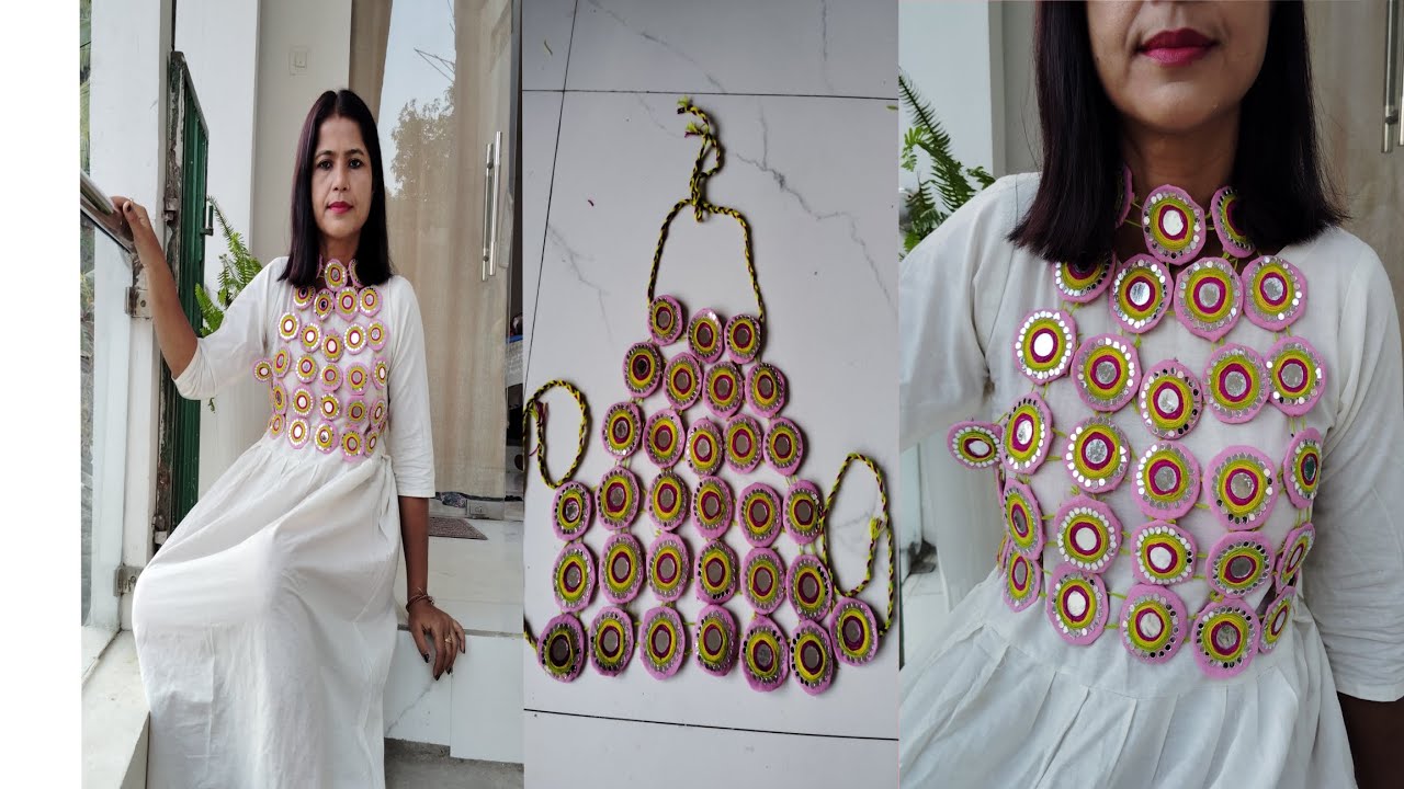 Diy women cape in a easy process/Beautiful handmade women cape - YouTube