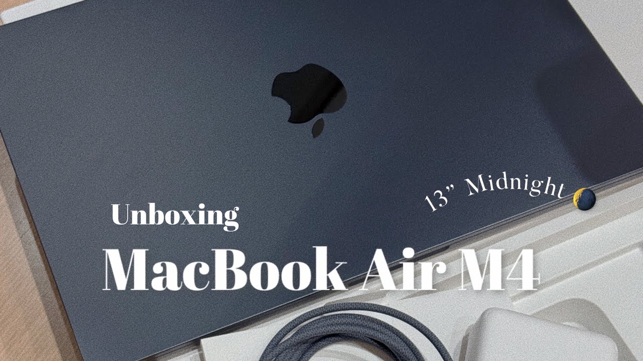 MacBook Air M4 Midnight [Unboxing/Review] - 맥북 에어 M4 미드나잇 [언박싱] 🌒 - YouTube