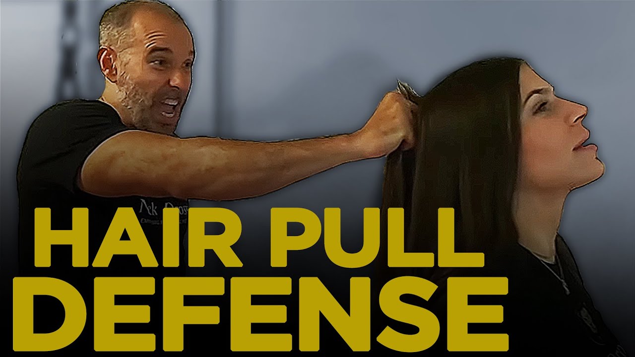 DEFENSE from a HAIR PULL - WOMENS SELF DEFENSE - YouTube