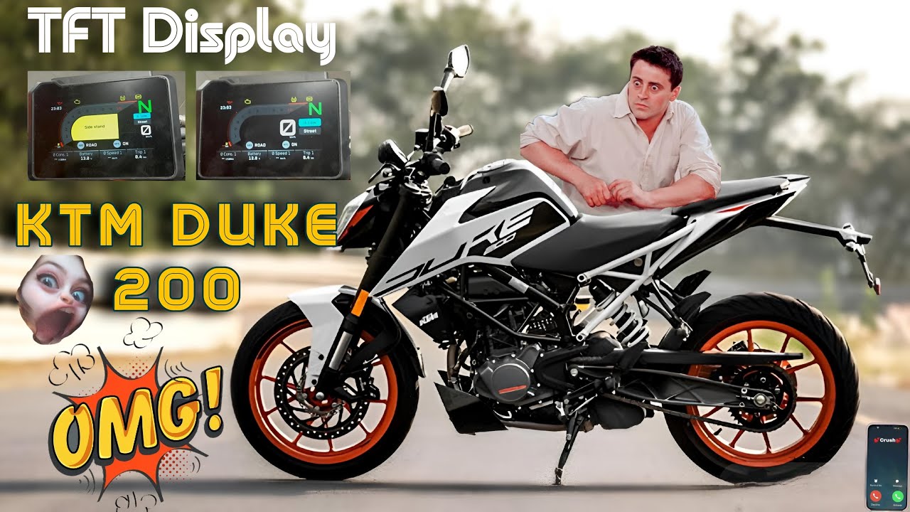 All new KTM Duke 200 model 2024 with All new LCD TFT display | video ...