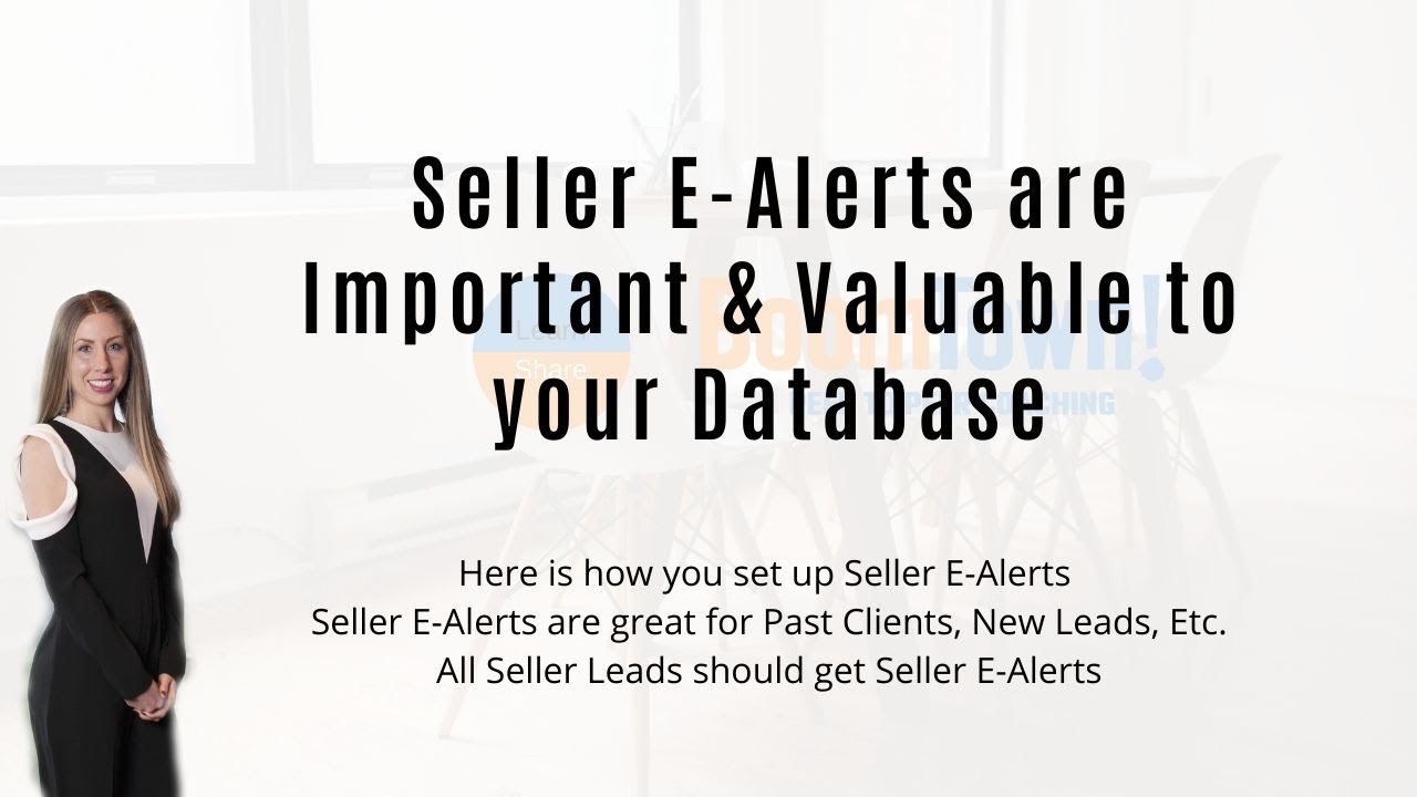 Seller E-Alerts - How To Set Up A Seller E-Alert in BoomTownROI - YouTube