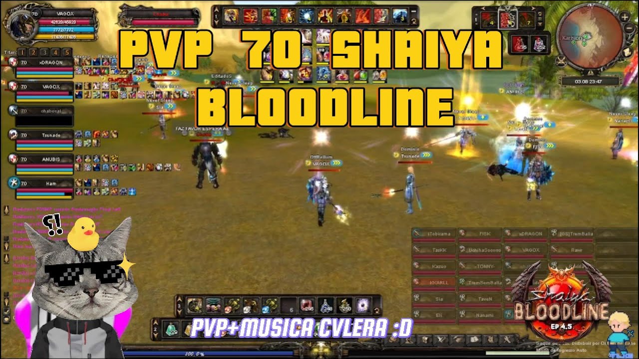 PVP 70 SHAIYA BLOOD LINE / y musica cvlera xD - YouTube