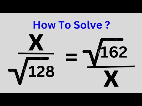 A Tricky And Nice Square Root Problem | What Is The Value Of X In This Equation?... - YouTube