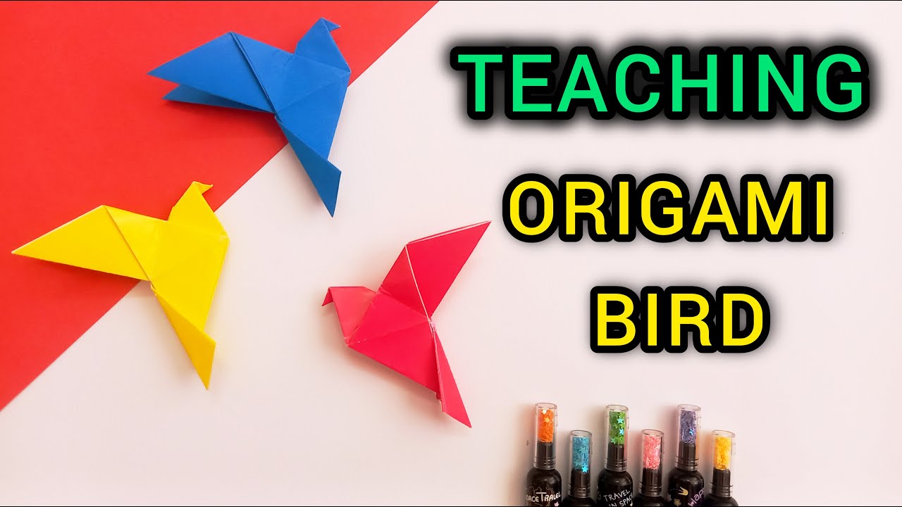 Easy origami bird | paper bird - YouTube