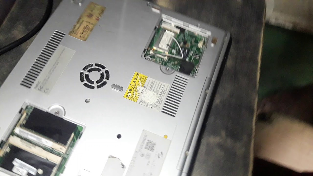 How to nec versapro open removed hdd ram battery - YouTube
