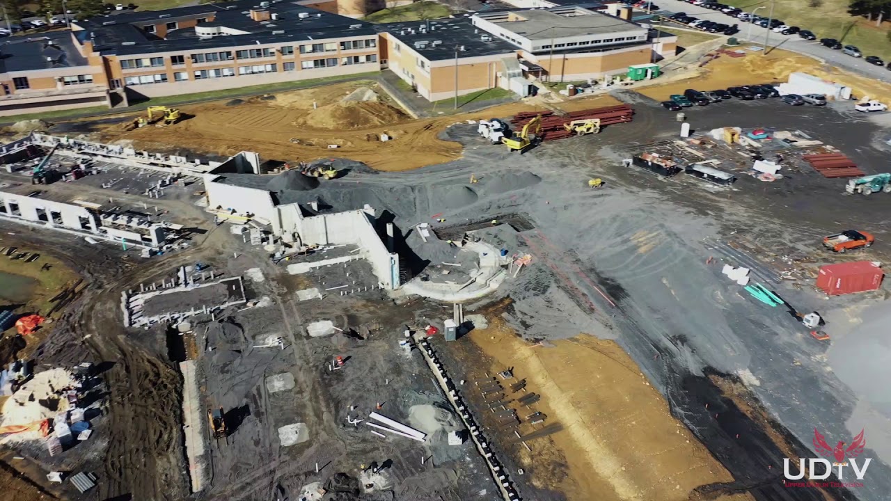Sandy Run Middle School Construction - Drone Flyover #2 - YouTube