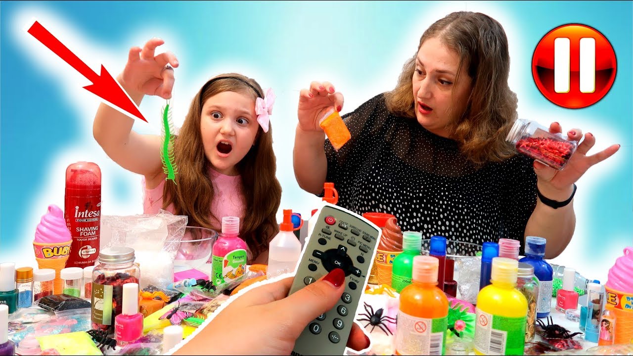Pause slime challenge - YouTube