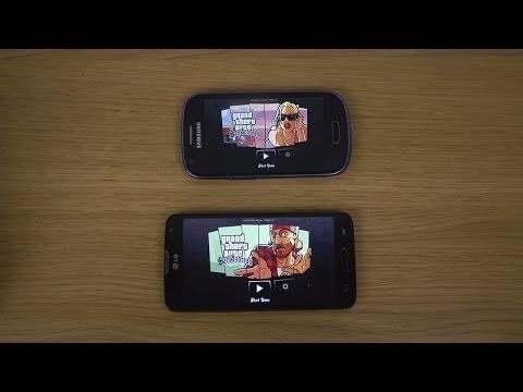 GTA San Andreas LG L90 vs. Samsung Galaxy S3 Mini Gameplay Comparison