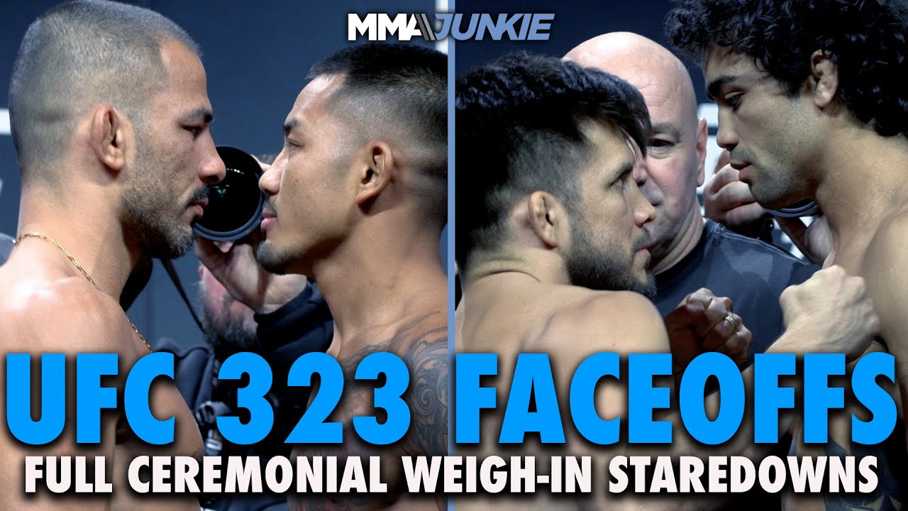 Video: UFC 323 ceremonial weigh-ins, final faceoffs replay