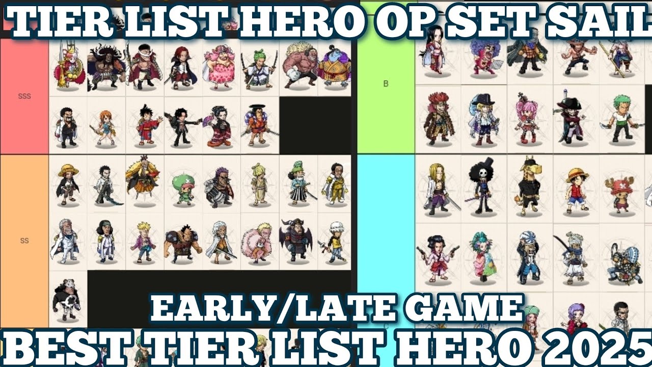 Tier List Hero OP Set Sail 2025 ! Tips Terbaru OP Set Sail - YouTube