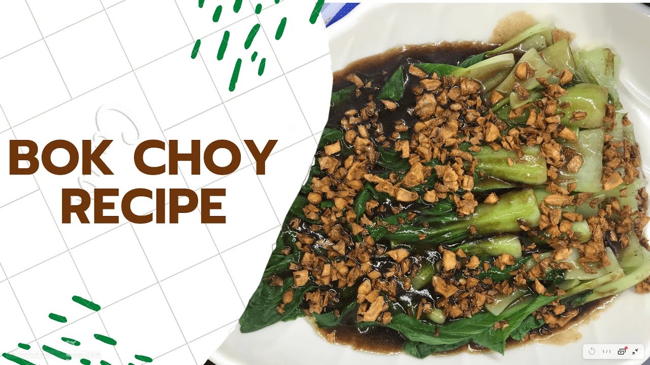 Easy Bok Choy Recipe | Easy Recipe | Kitchen Journey | JS World Studio ...