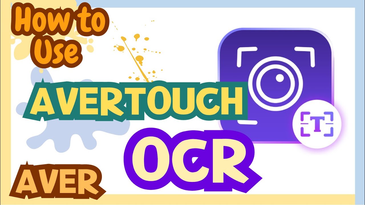 How to use AVerTouch OCR function - YouTube