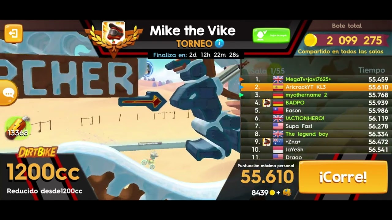How to get 55.459 in Mike The Vike tournament | Big Bang Racing - YouTube