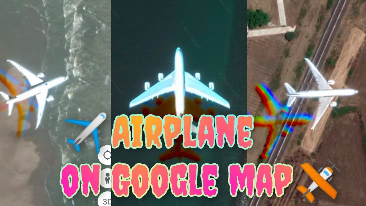 # 875 ️ I found airplane on Google map # Google map secret point # 🛩️ ...