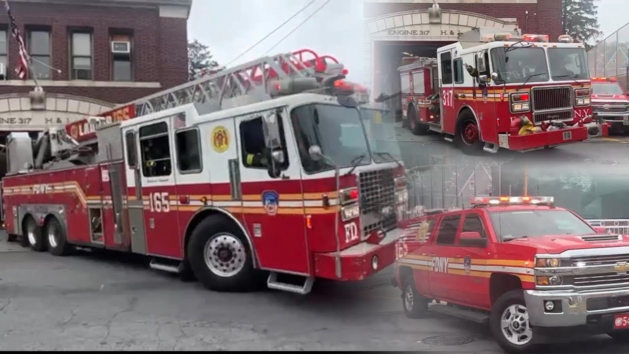 **URGENT RESPONSE** FDNY Ladder 165, Engine 317 & Battalion 54 ...