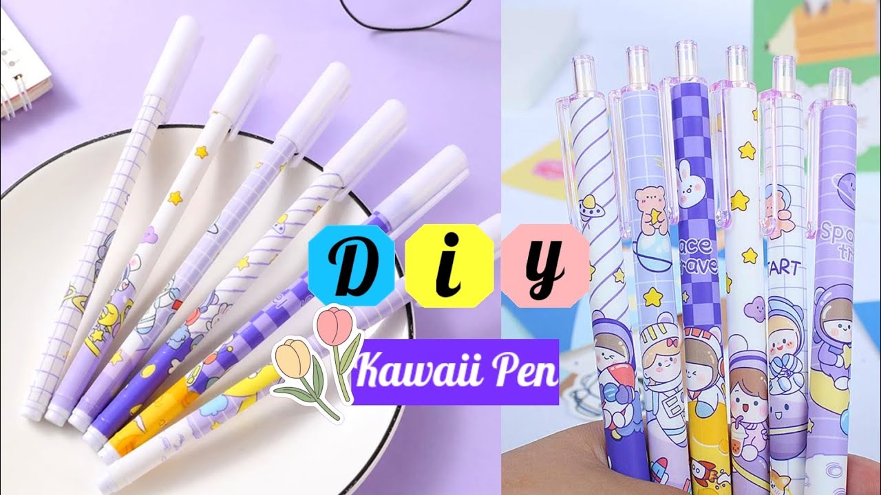 DIY Homemade kawaii pen decoration / How to decorate pen / Handmade ...