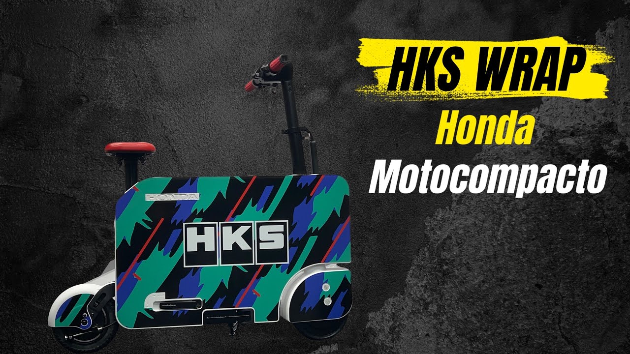 HKS Wrap on My Honda Motocompacto - YouTube