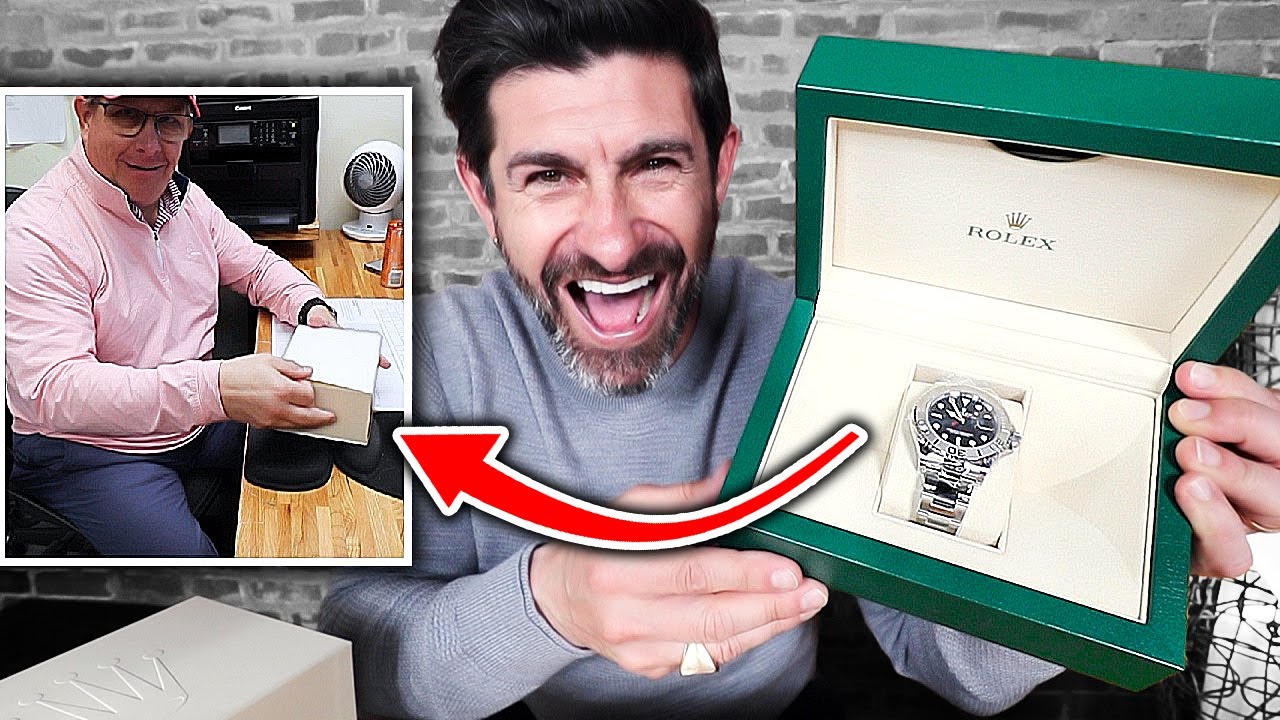 Surprising My Team with a ROLEX! - YouTube