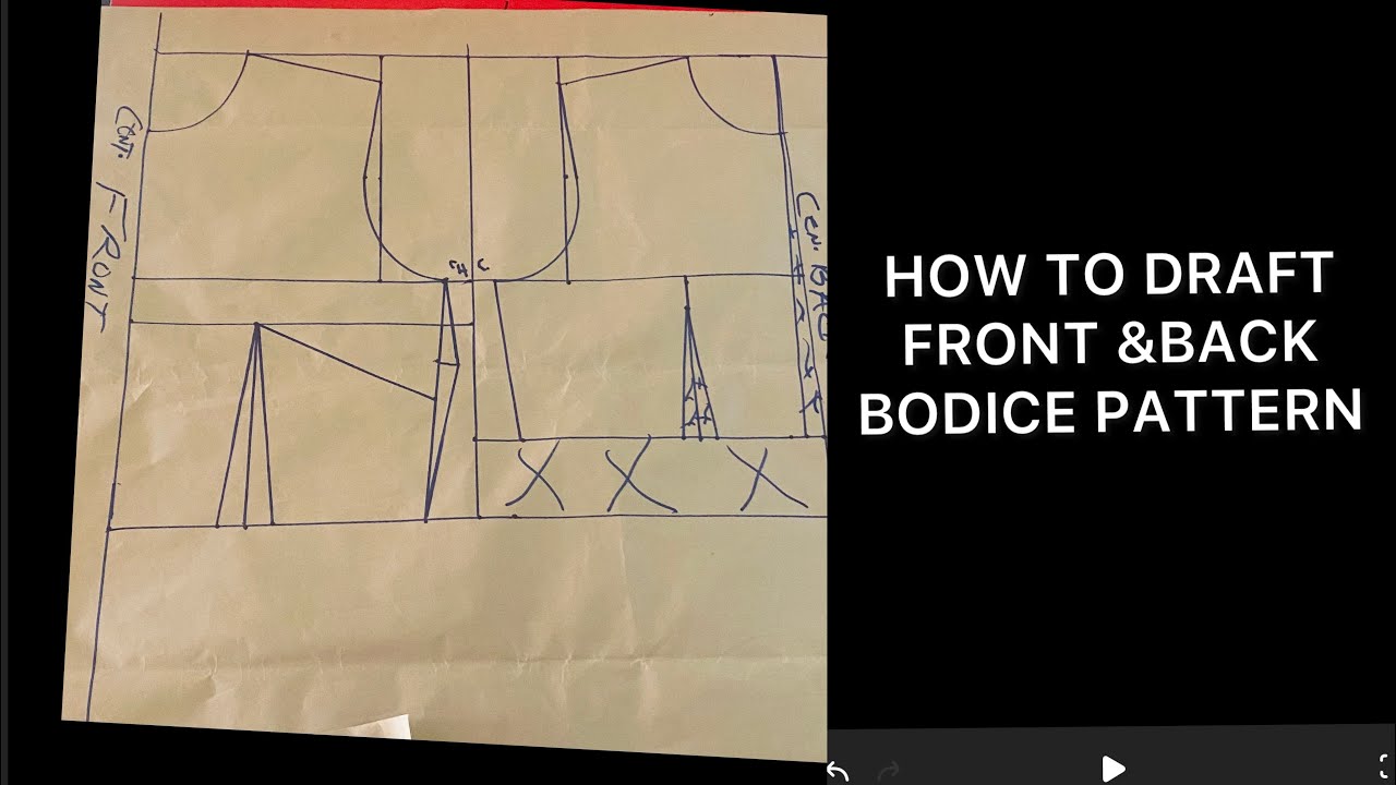 BEGINNER FRIENDLY. Front & Back Basic Bodice pattern. Eliminate zip ...