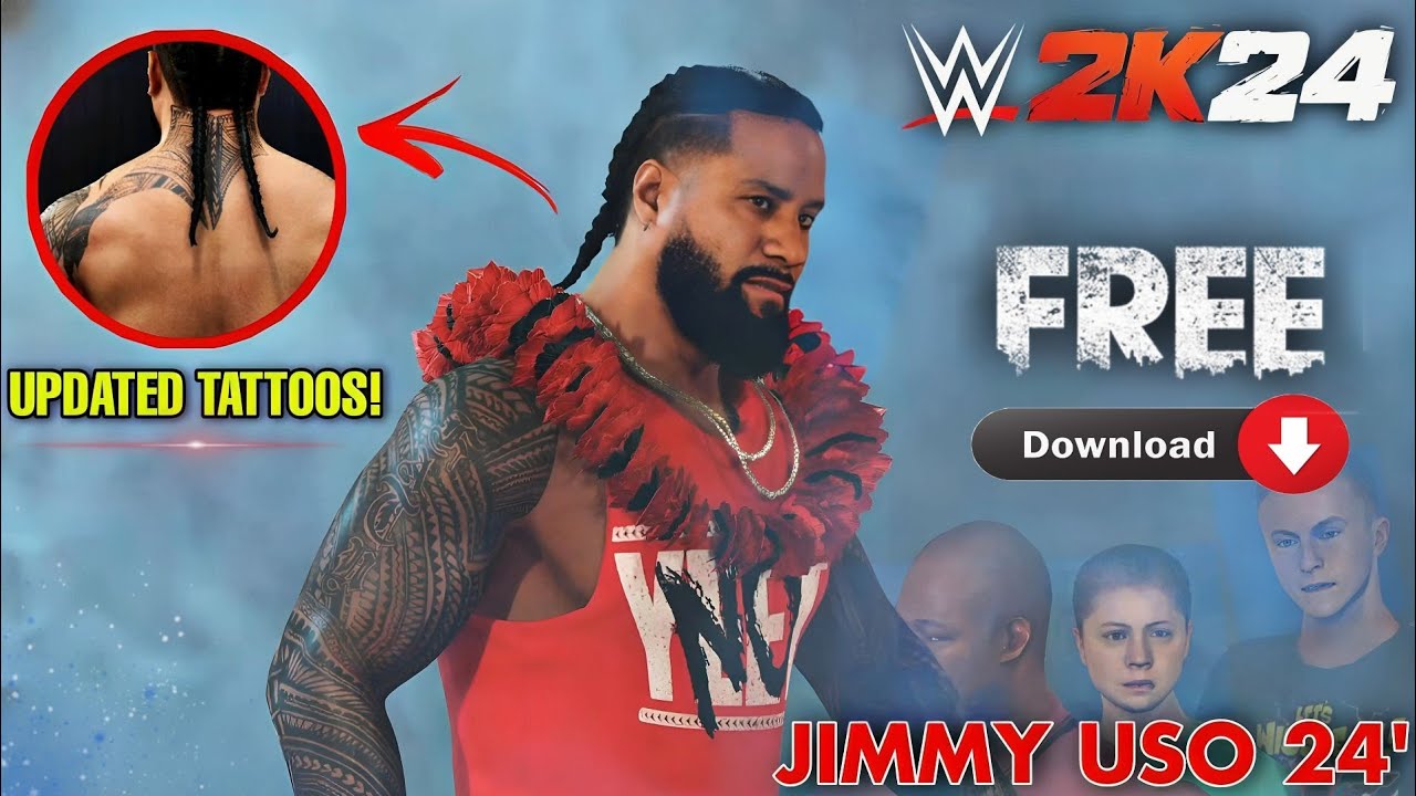 Jimmy Uso Tattoo Download Wallpaper Tattoo, WWE, SmackDown, Jimmy Uso,