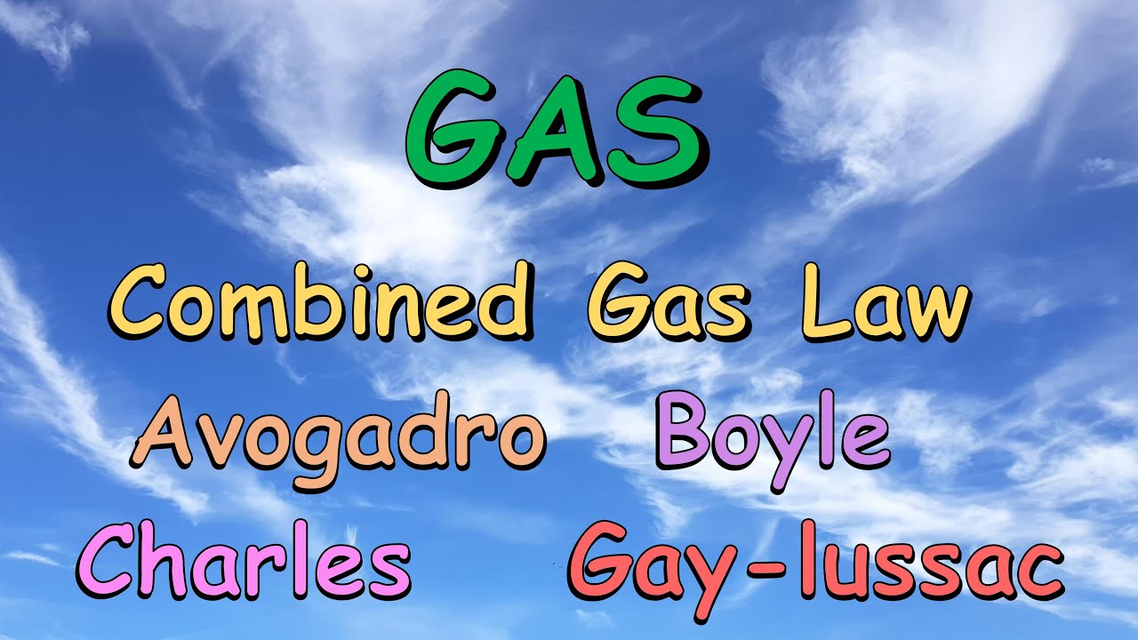 Gas 06 - Combined Gas Law, Boyle, Charles, Gay-Lussac, Avogadro ...