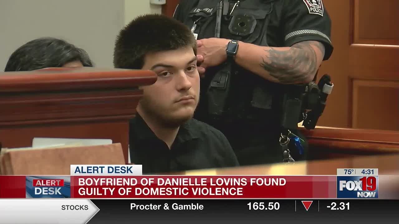 Danielle Lovins' boyfriend found guilty of domestic violence - YouTube
