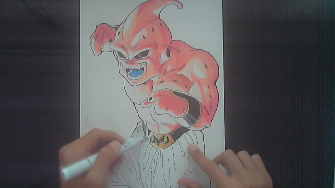 Drawing Kid Buu (Dragon Ball Z) - YouTube