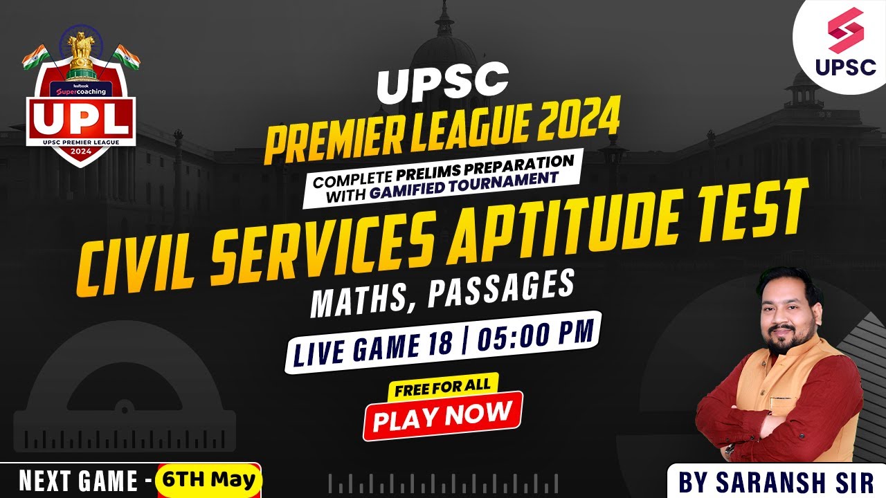 CSAT 30 Most Important Question | UPSC CSAT 2024 | UPSC Prelims 2024 ...