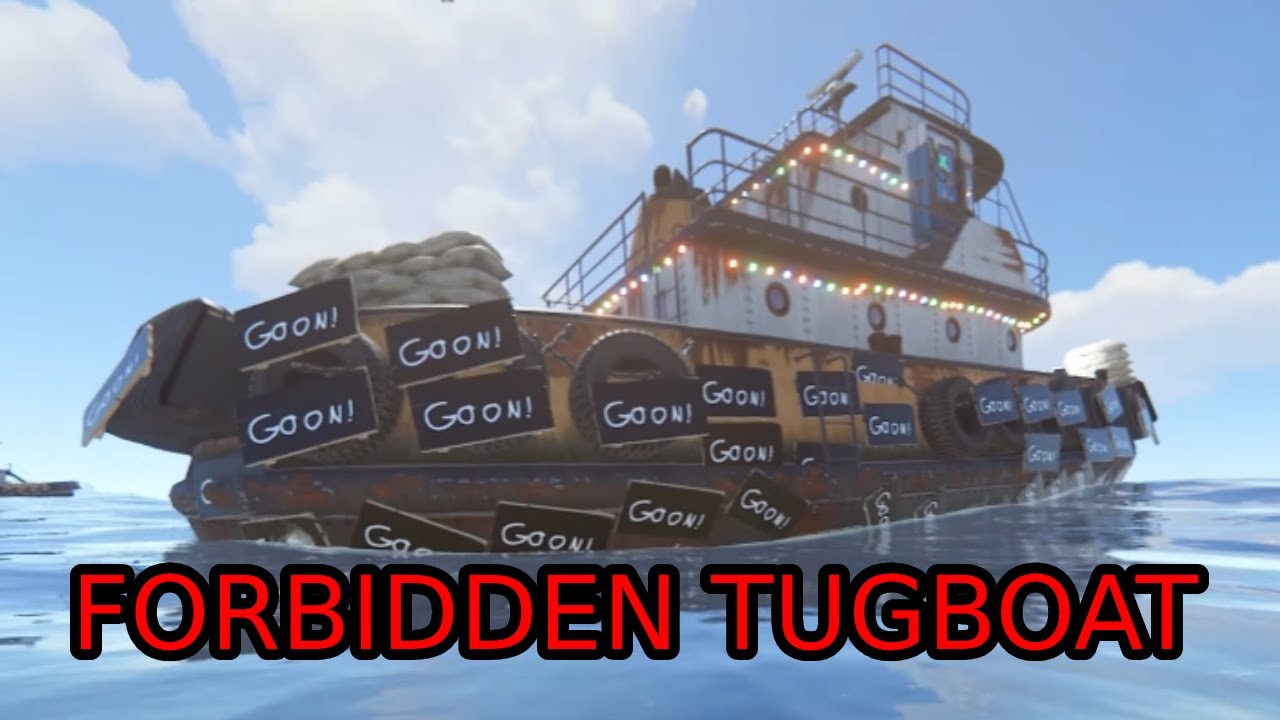 trapping people in the new tug boat on rust - YouTube