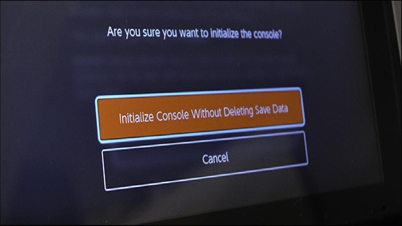 How to Reset Your Nintendo Switch Without Losing Your Game Data - YouTube