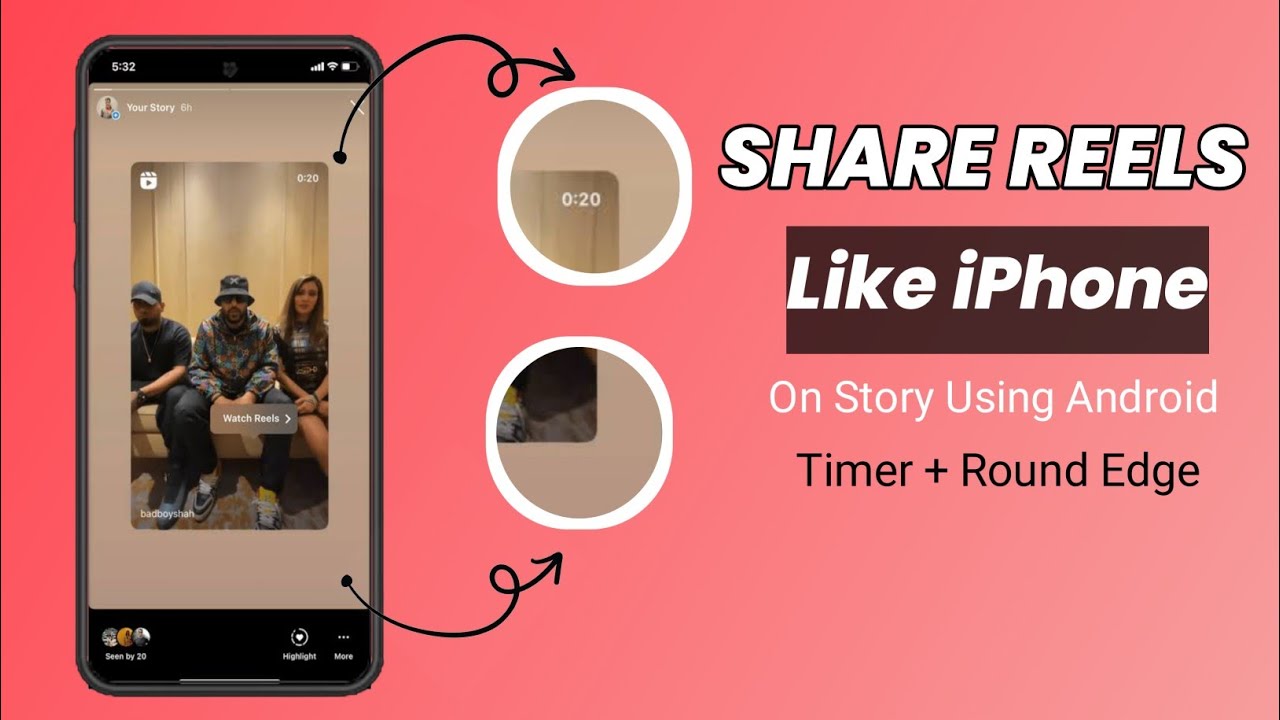 How To Share Reels Like iPhone On Story | Instagram Story Mention like ...