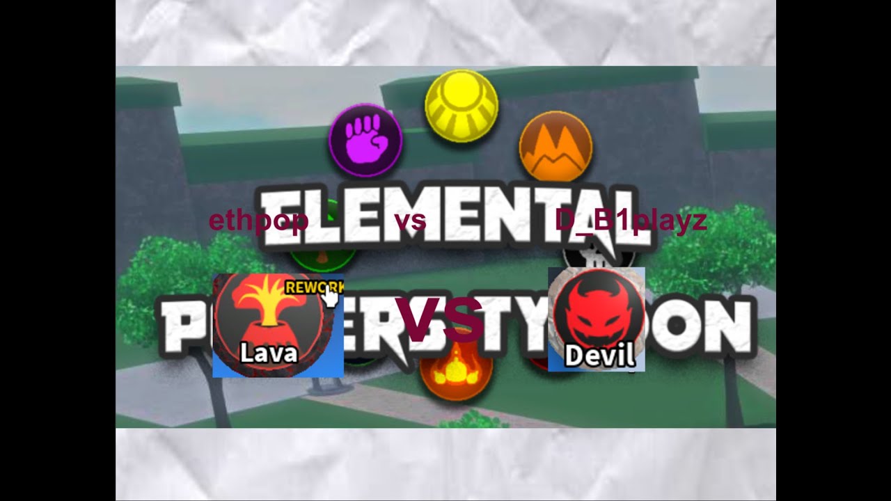 PT1 Elemental Power Tycoon Duels | Devil Vs Lava | - YouTube