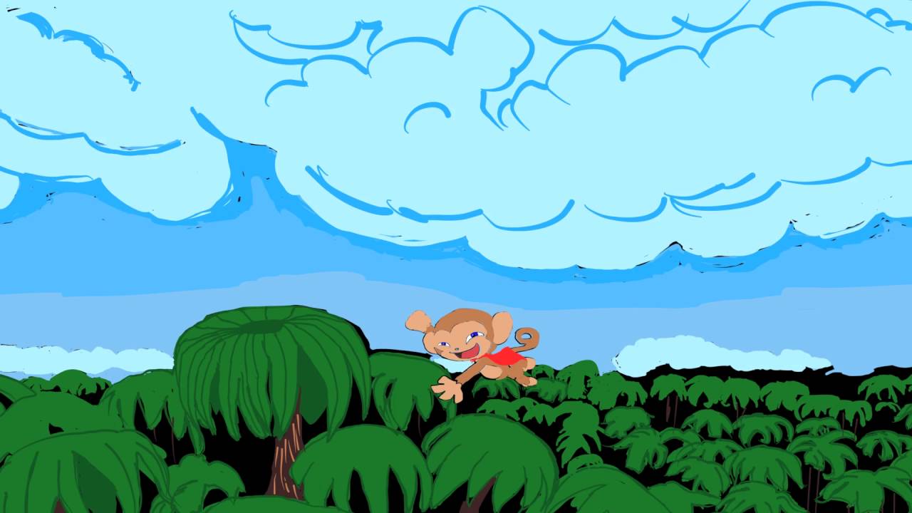 Monkey Scene Animation - YouTube