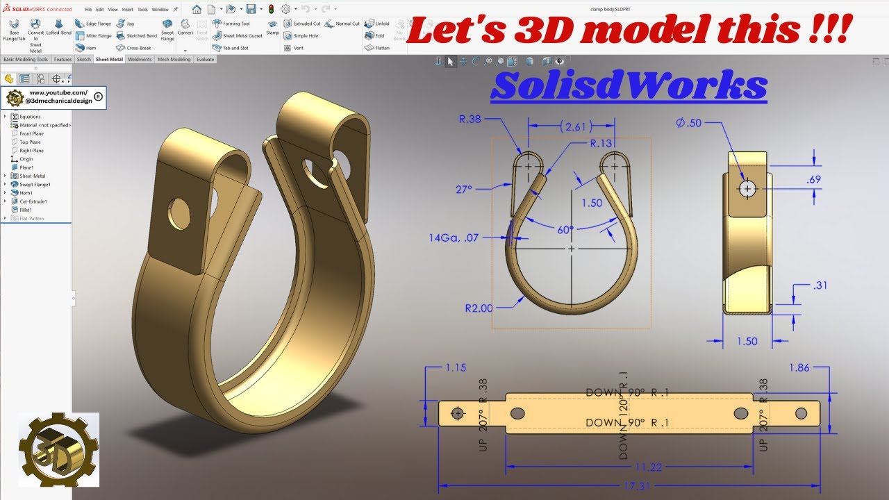 Swept Flange vs Hem Tool in SolidWorks | Which One to Use? - YouTube