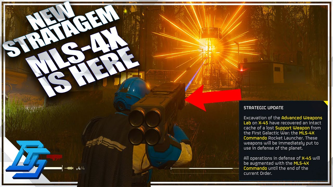 Helldivers 2 | NEW STRATAGEM, MLS-4X Commando! - Helldivers 2 Gameplay ...