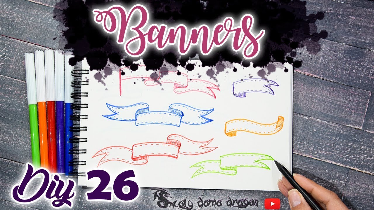 26 Ideas de Banner para titulos y apuntes bonitos decora tu agenda o ...