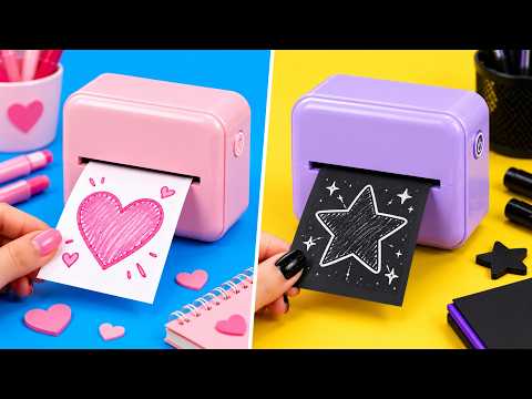 Using Only Black or Pink Art Supplies! 🖤✨ vs 🩷✨ Epic Craft Challenge by 123 GO! GOLD