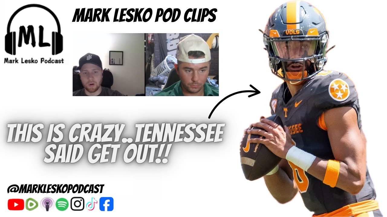 Nico Iamaleava is kicked out of Tennessee!! Mark Lesko Pod clips # ...