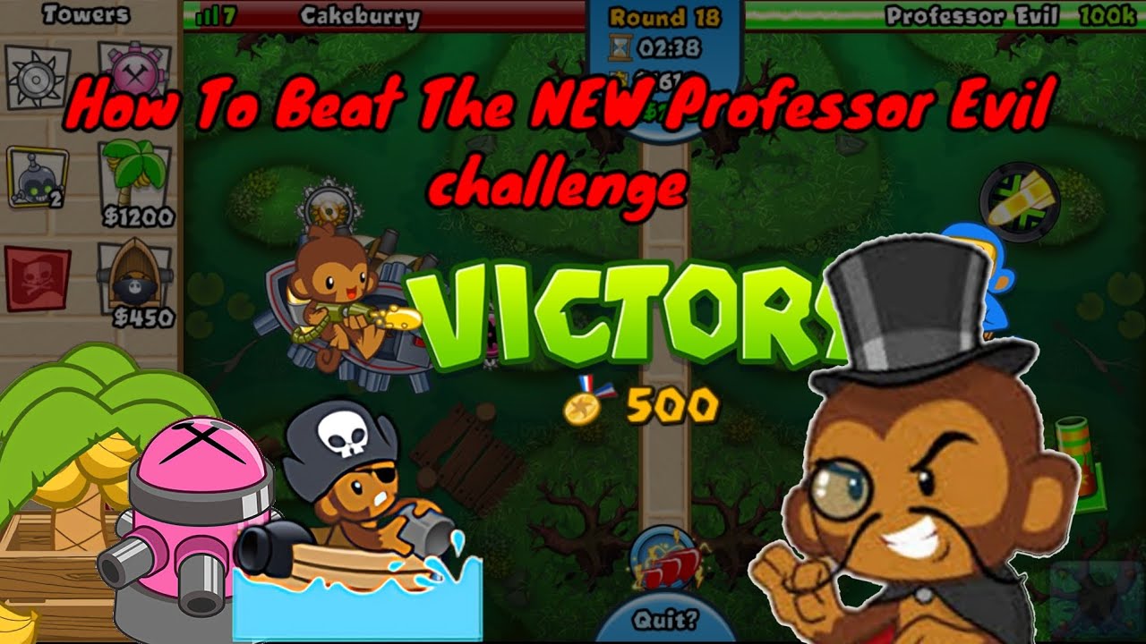How To Beat The NEW Professor Evil Challenge in BTD Battles [week 9 ...
