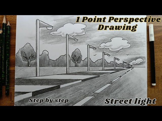 City Street Light Drawing