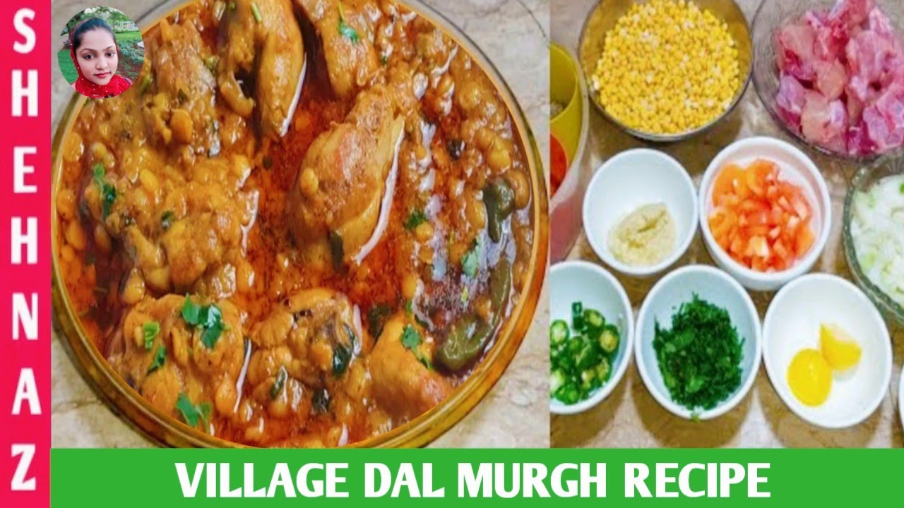 DAL MURGH🐓RECIPE | Lentil Chicken Curry | Village Style Cooking By ...