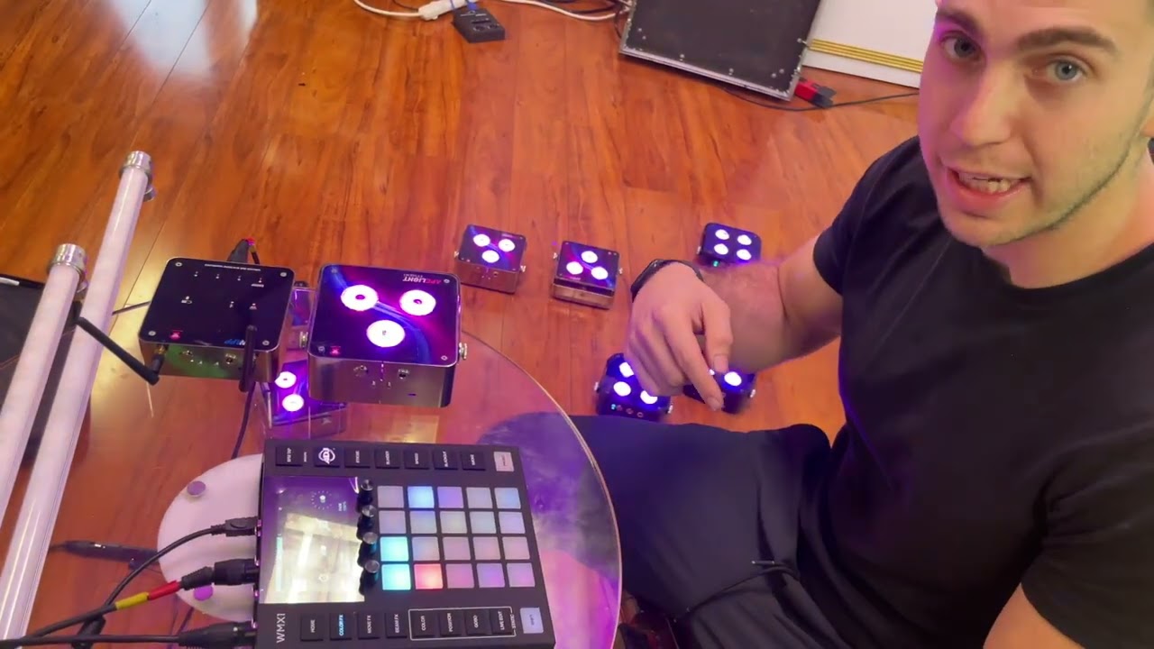 ADJ WMX1 Tutorial: Multiple Different UP Lights Working Together (3/3 ...