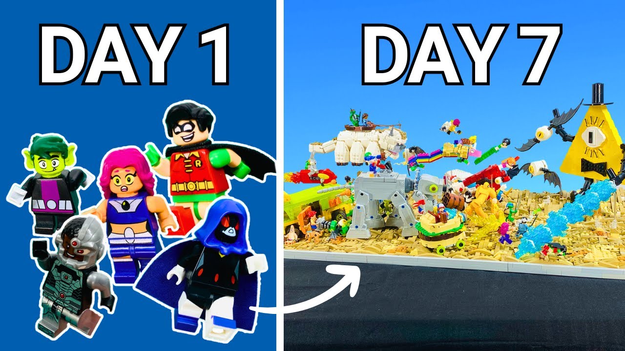I built a LEGO cartoon army in 7 days! - YouTube